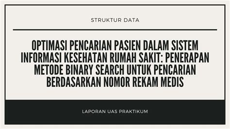 Presentasi Laporan Praktikum Uas Struktur Data Youtube