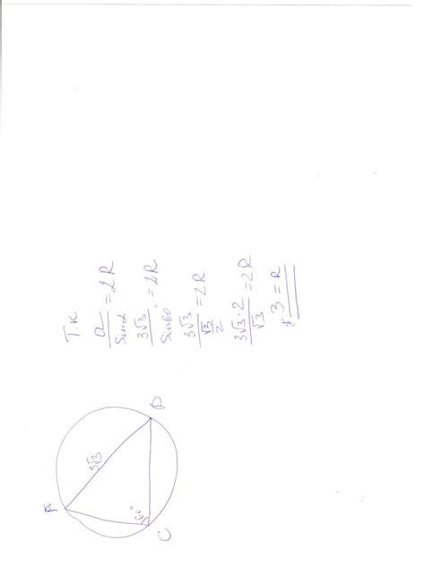 Знайдіть радіус кола описаного навколо трикутника АВС якщо АВ 3корінь3 см кут С 60