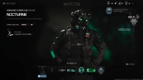 Call Of Duty Mw3 Warzone Opérateur Riptide Specgru Pack Nycto Nocturne