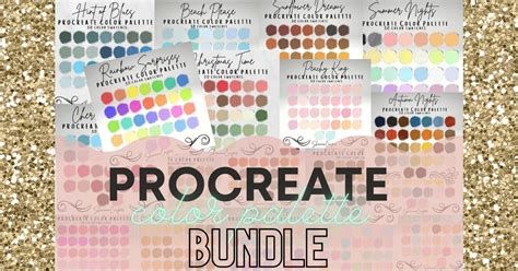 Procreate Color Palette Bundle Bundle · Creative Fabrica