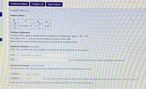 Solved Points Given A S Known Values Problem Statement Chegg