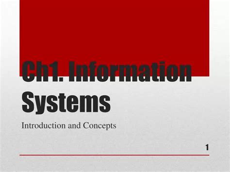 Ppt Ch1 Information Systems Powerpoint Presentation Free Download Id2944082