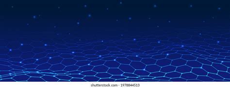 Futuristic Hexagon Background Network Connection Structure Stock Vector Royalty Free
