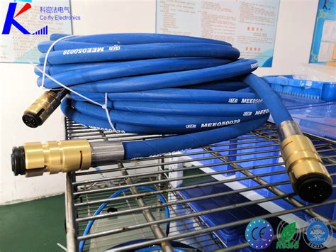 Electrohydraulic 4c Type Mining Connector 4pin Male And 6pin Female Wire Braided Sheath Connector