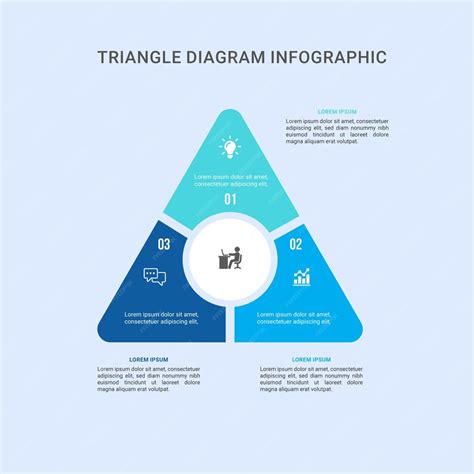 Premium Vector Triangle Diagram Infographic