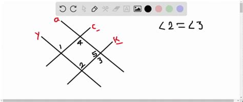 SOLVED In The Figure Below Lines Y And A Are Intersected By Lines C And K Figure Can T Copy Why