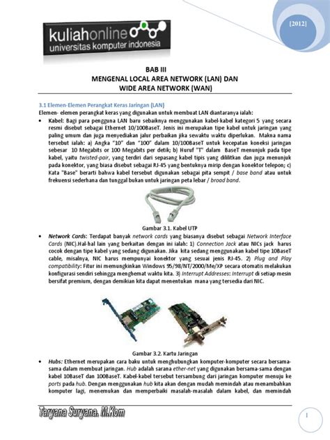 pengenalan java script 2012 modul 3 mengenal local area network lan