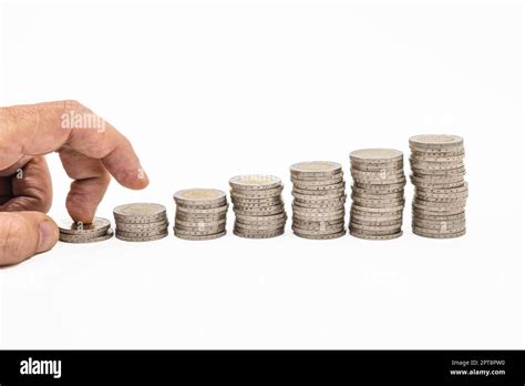 Fingers Step On A Stack Of Coins In Ascending Order Ffinancial Growth