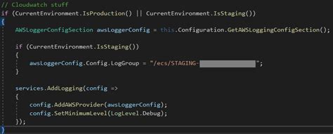 AspNetCore Logger CloudWatch Is Only Missing Direct Console Output