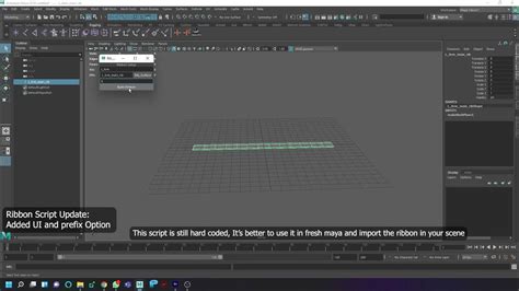 Python Script For Ribbon Update Maya Rigging Youtube