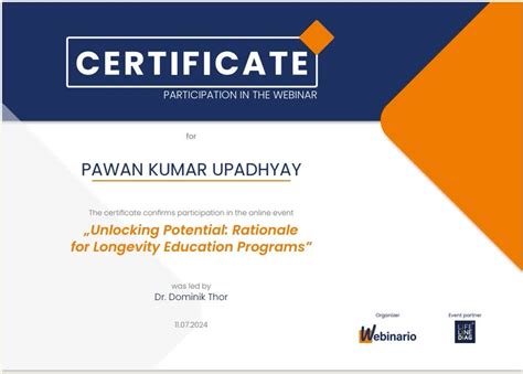 Pawan Kumar Upadhyay On Linkedin „unlocking Potential Rationale For Longevity Education Programs”