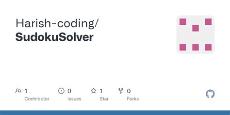 Github Harish Codingsudokusolver