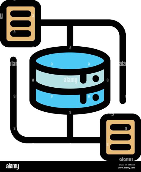 File Server Data Icon Outline File Server Data Vector Icon For Web Design Isolated On White