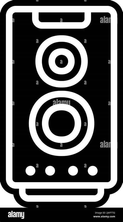 Speaker Icon Black Vector Illustration Stock Vector Image And Art Alamy