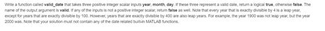 Solved Write A Function Called Validdate That Takes Three