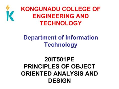 Object Oriented Analysis And Design Class Diagram Ppt Object