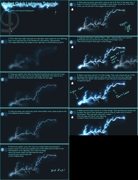 How To Draw And Color Lightning