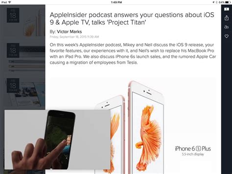Inside IOS Apple S IPad Only Picture In Picture Mode Lets You Keep Watching Video With Any