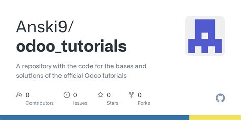 Odoo Tutorials README Md At 18 0 Anski9 Odoo Tutorials GitHub