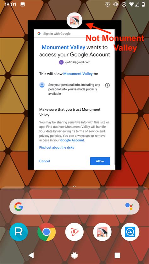 wrong app asking for permissions anyone else seeing this r androiddev