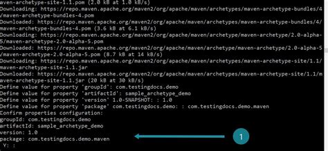 Maven Archetype Plugin Command Line TestingDocs
