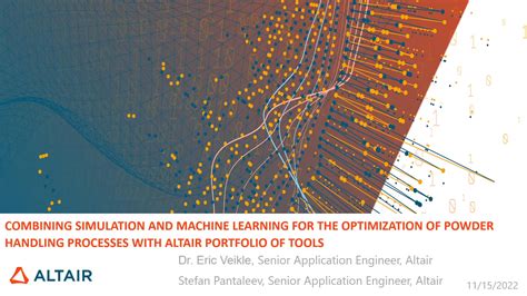 combining simulation and machine learning for the optimization of powder handling processes with
