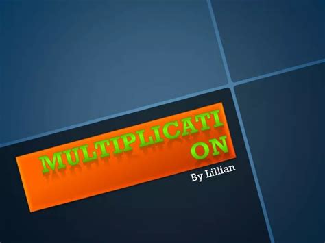 PPT Multiplication PowerPoint Presentation Free Download ID