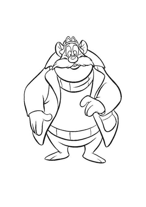 Раскраски Раскраска Чип и Дейл Сцена из мультфильма Обучающие раскраски раскраски на