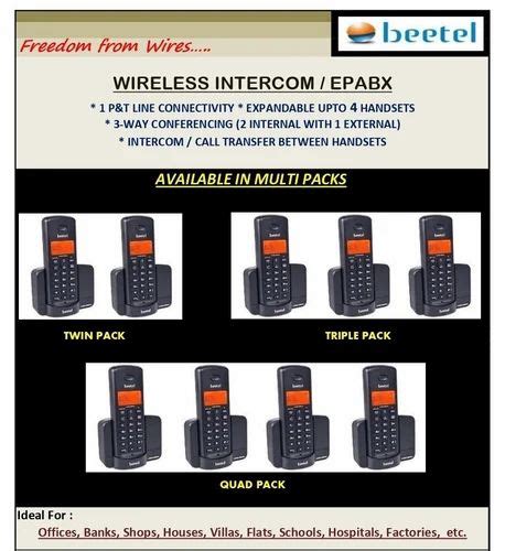 Beetel Black Cordless Intercom Phone At Best Price In Gorakhpur Id