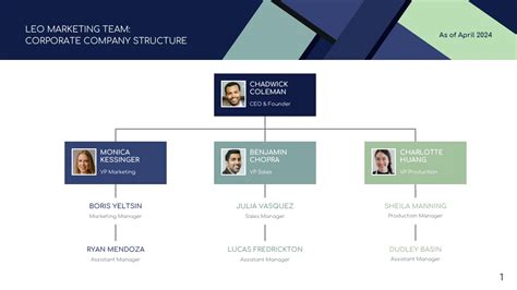 PowerPoint Org Chart Presentation Template Venngage