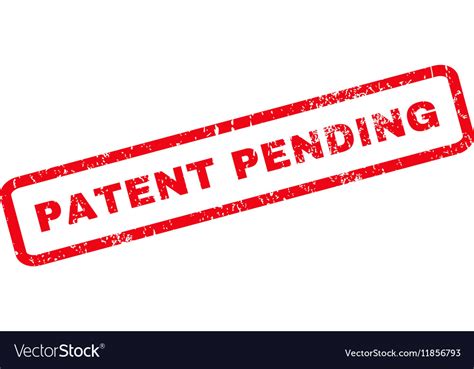 Patent Pending Rubber Stamp Royalty Free Vector Image