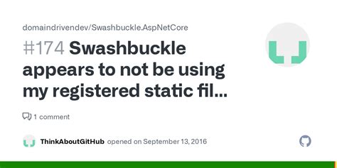 Swashbuckle Appears To Not Be Using My Registered Static Files For The Ui · Issue 174