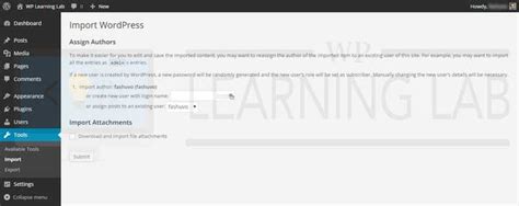 How To Use The Wordpress Importer Plugin Wplearninglab