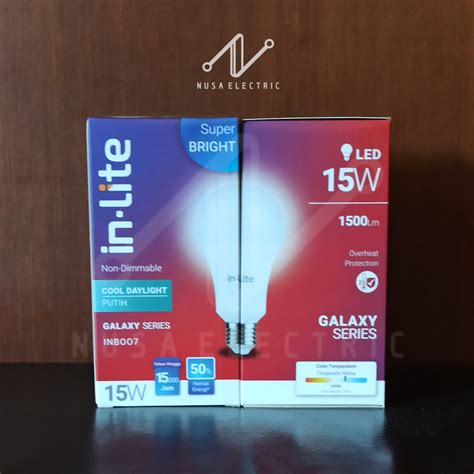 Jual LAMPU LED INLITE W WATT PUTIH DAYLIGHT KUNING WARM WHITE Indonesia Shopee Indonesia