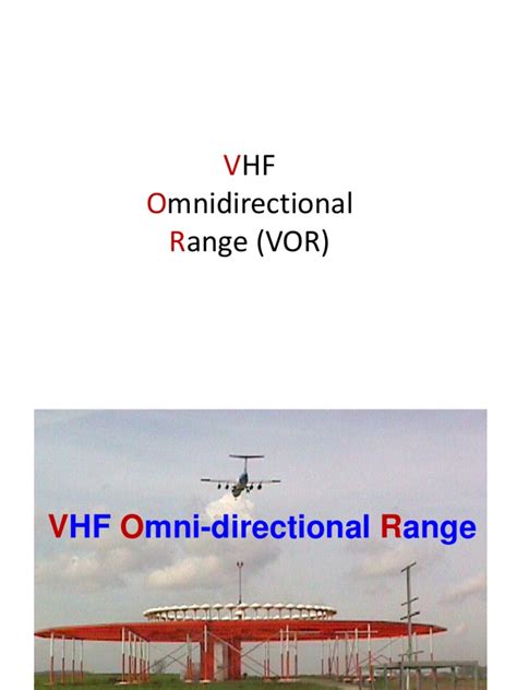 Understanding Vhf Omnidirectional Range Vor Navigation A Guide To Vor Equipment Operation