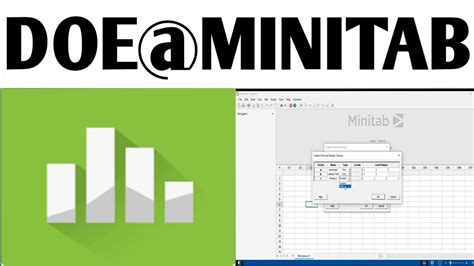 Doe Minitab Design Of Experiments By Minitab Youtube