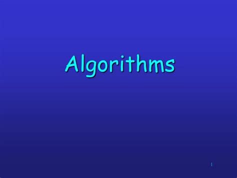 design and analysis of algorithms ppt