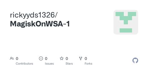 Github Rickyyds1326magiskonwsa 1