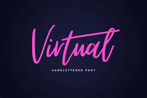 Virtual Script Font IFonts Xyz