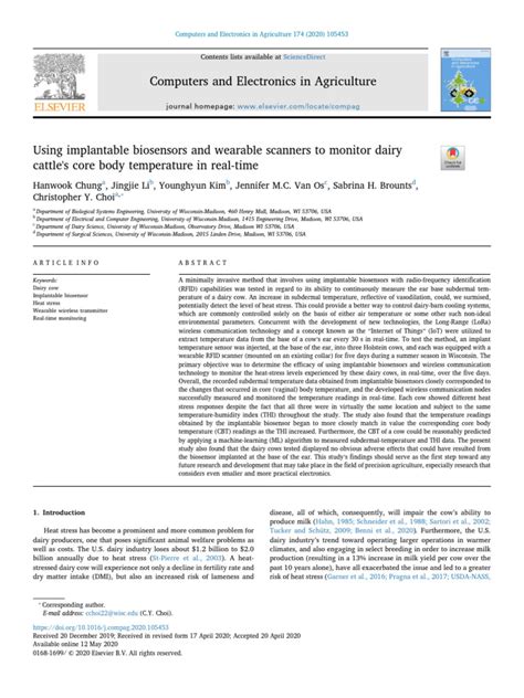 Using Implantable Biosensors And Wearable Scanners To Monitor Dairy