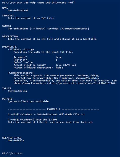 Powershell Comment Based Help
