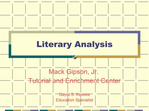 Introlit Analysis Ppt