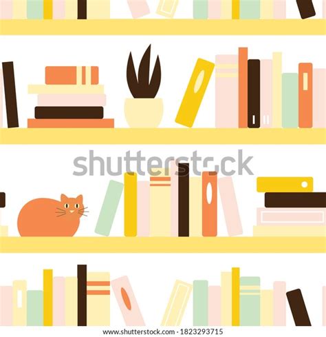 Bookshelf Seamless Over 1 484 Royalty Free Licensable Stock Vectors And Vector Art Shutterstock
