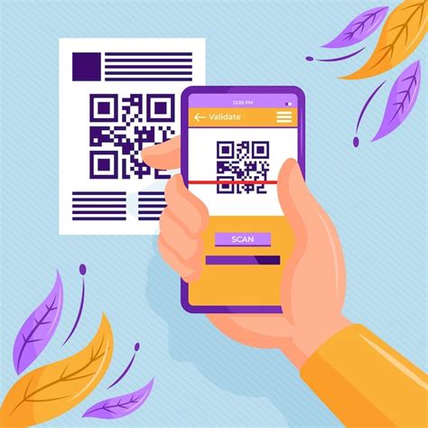 Premium Vector Smartphone Scanning Qr Code Concept