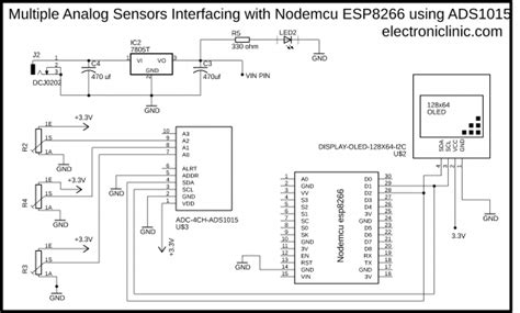 Ads1015 With Esp8266 For Multiple Analog Sensors Analog Extender