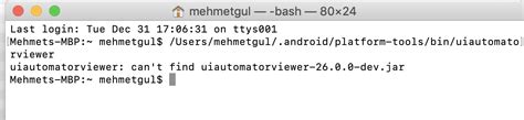 Appium Cant Find Uiautomatorviewer 2600 Devjar Stack Overflow