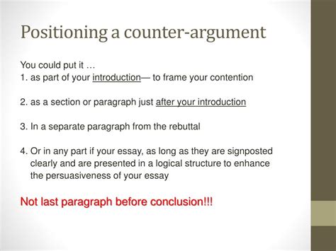 PPT For Arguments Sake Writing Counter Arguments And Rebuttals PowerPoint Presentation ID