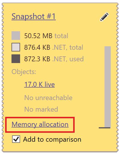 Analyze Memory Allocation Jetbrains Rider Documentation