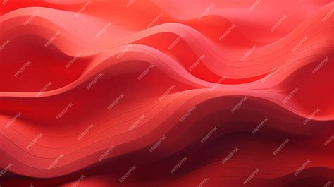 Premium Photo Red Wave Gradient Wallpaper Background