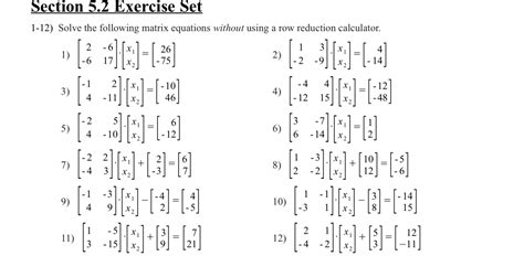 Solved Section Exercise Set Solve The Following Chegg